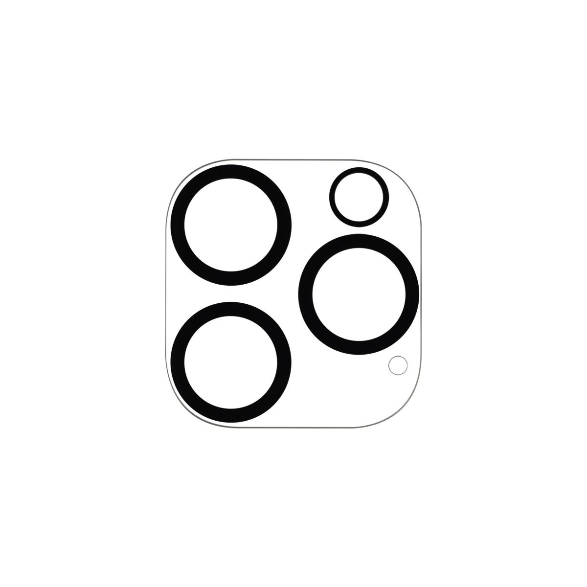 iPhone 15 Pro Max Back Camera Lens Protector 3D 9H High Quality