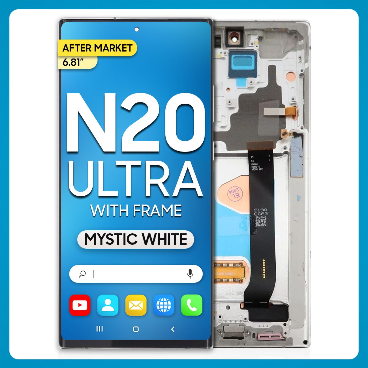Samsung Note 20 Ultra 5G LCD with Touch + Frame After Market OLED ...