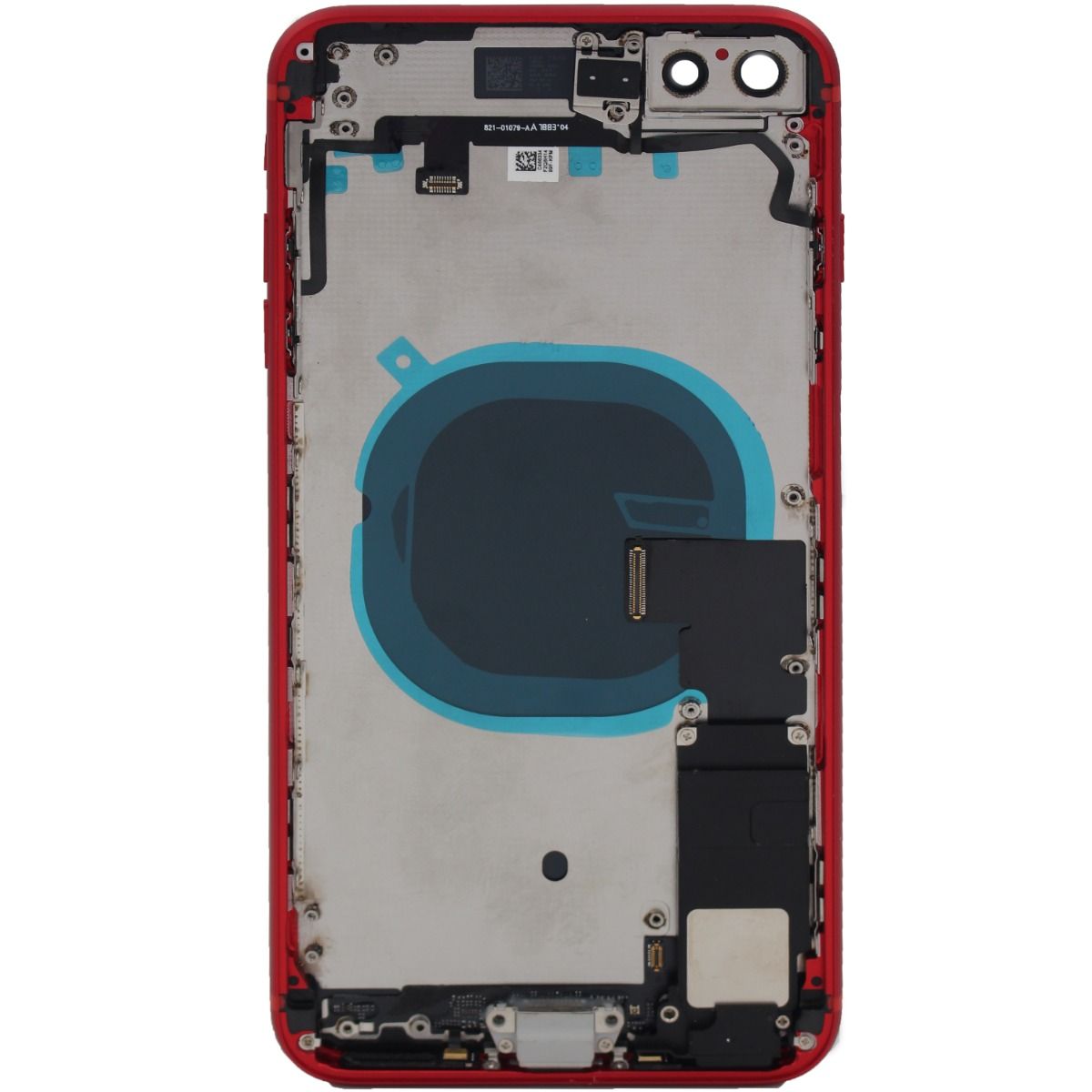 iPhone 8 Plus Back Housing w/ Small Parts Red NO LOGO - Parts4Cells