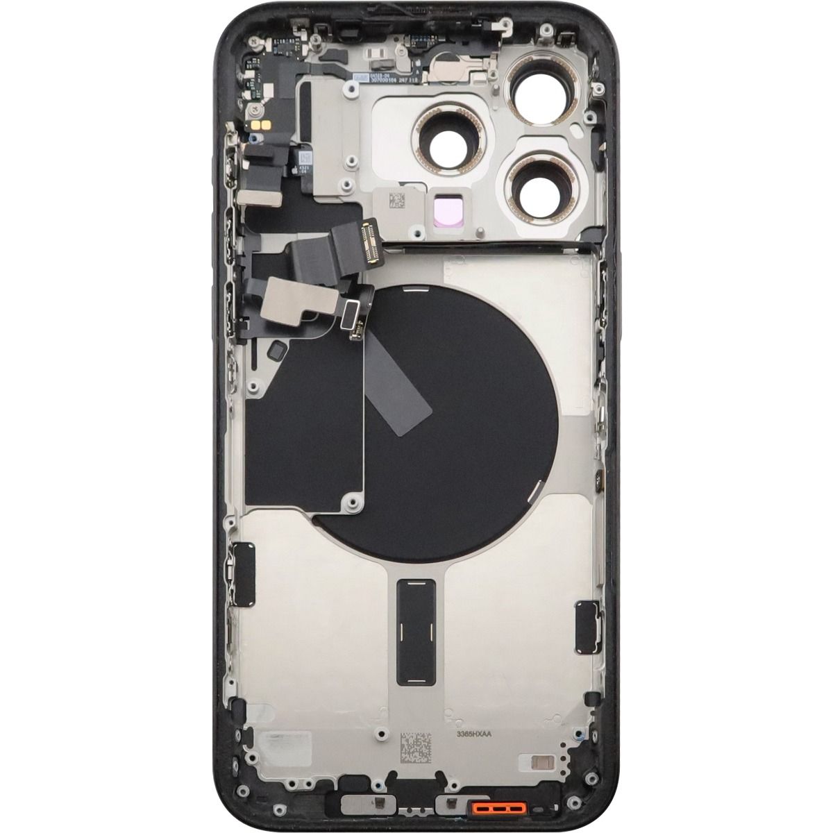 iPhone 15 Pro Max Back Housing W/ Small Parts Black Titanium (OEM PULL ...