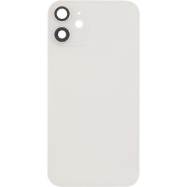 iPhone 12 Mini Back Glass Door w/ Camera Lens White (No Logo) - Parts4Cells