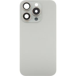iPhone 15 Pro Back Glass W/Steel Plate Natural Titanium (OEM PULL ...