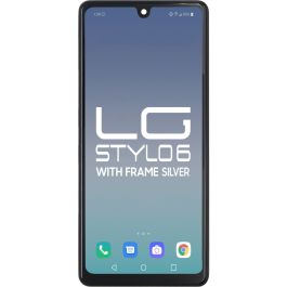 LG Stylo 6 LCD with Touch + Frame Silver - Parts4Cells