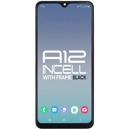 Samsung A12 2020 A125 LCD with Touch + Frame Black Incell - Parts4Cells