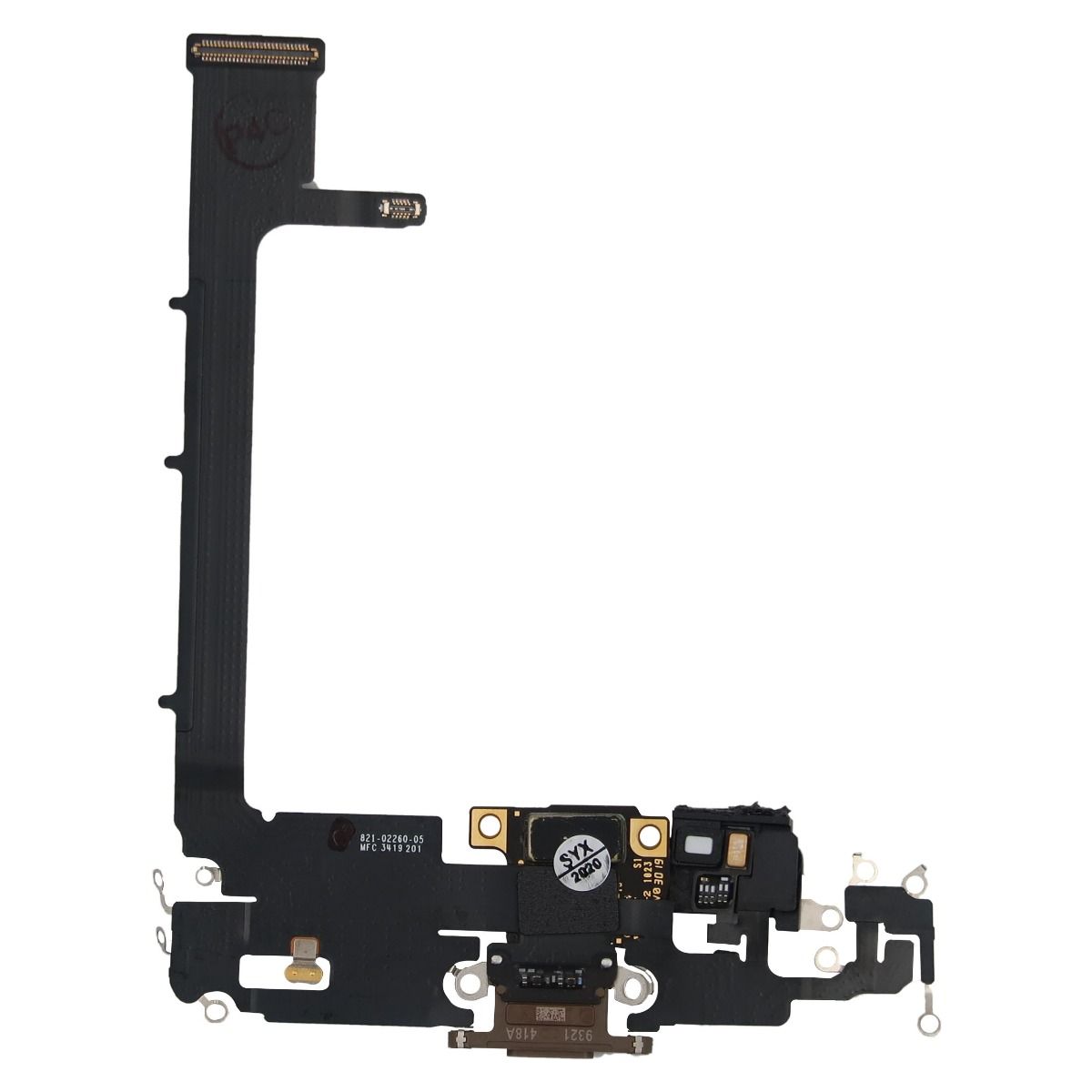 iPhone 11 Pro Max Charging Port Flex + Daughter Board Best Quality Gold ...