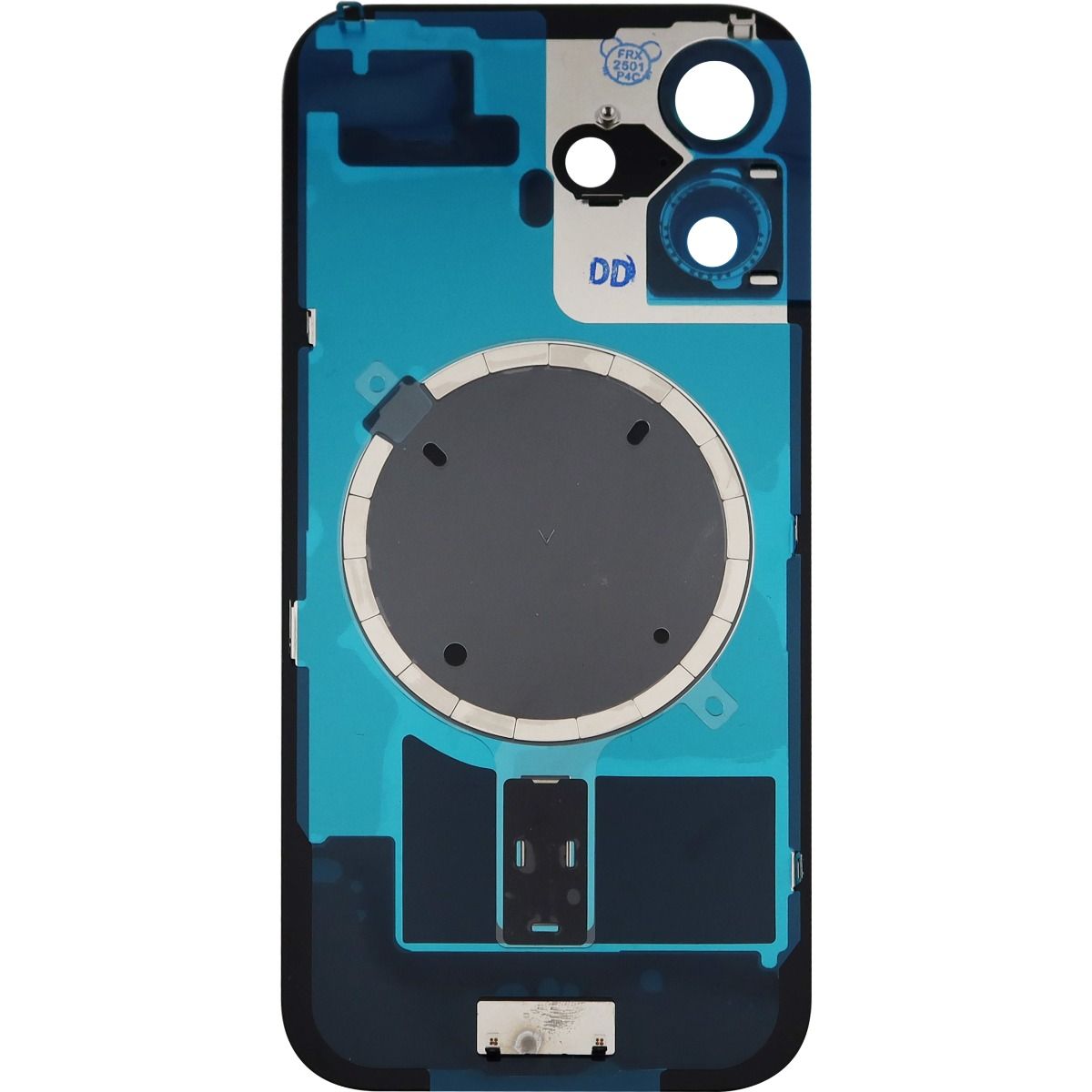 iPhone 16 Back Glass W/Steel Plate & Magnet Black (OEM PULL)