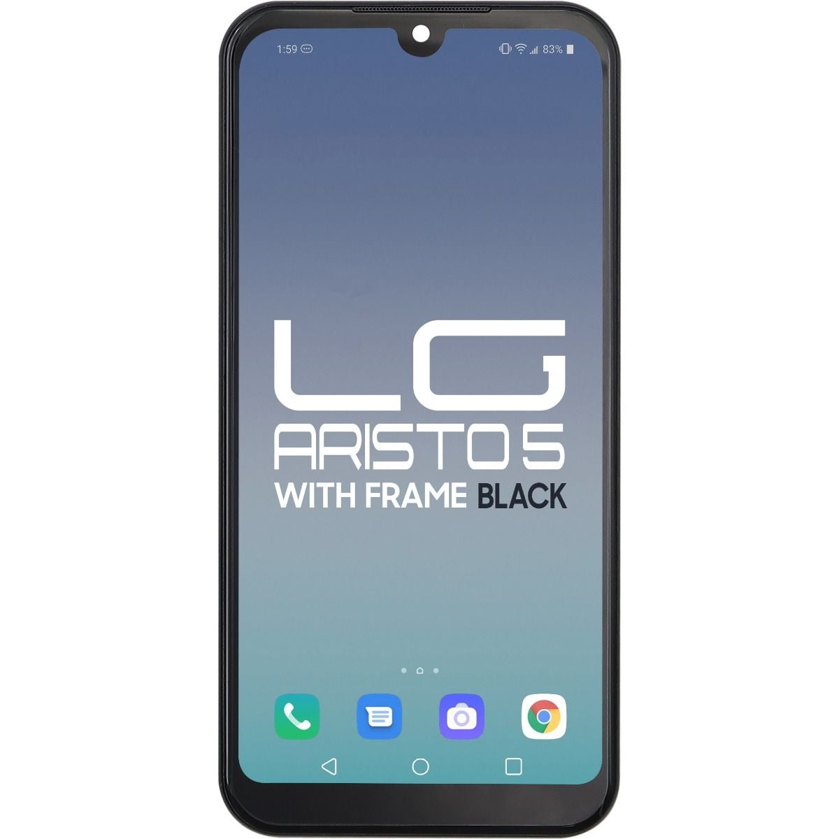 LG Phoenix 5 / K31 / K8X / K300 / Aristo 5 LCD With Touch Black + Frame ...