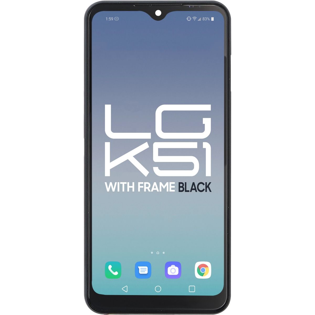 LG K51/ Q51 LCD With Touch + Frame Black Incell - Parts4Cells