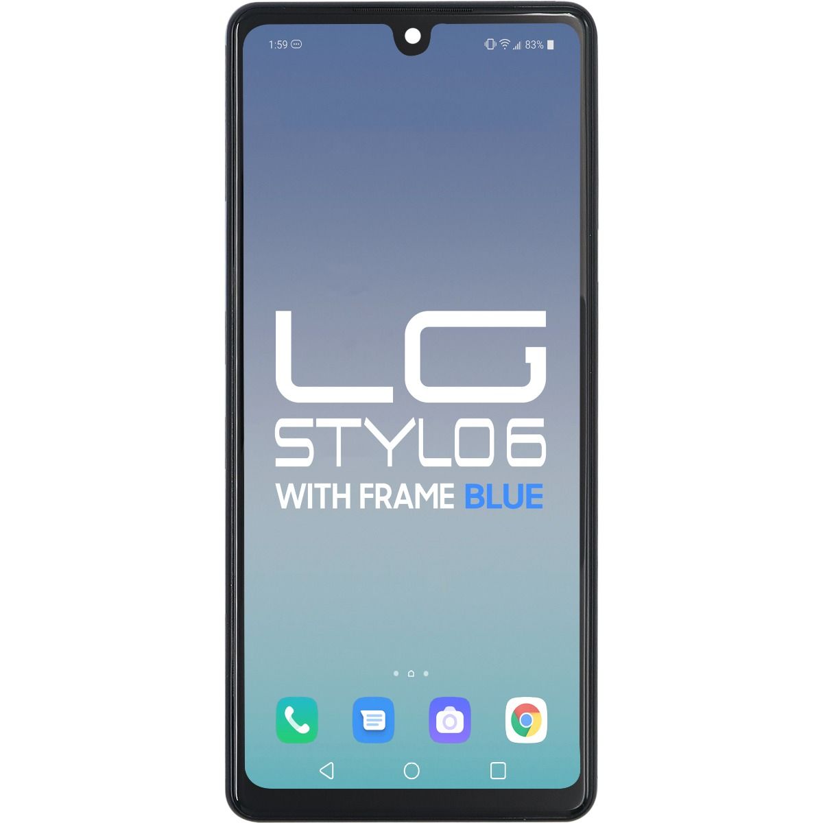 LG Stylo 6 LCD with Touch + Frame Blue - Parts4Cells