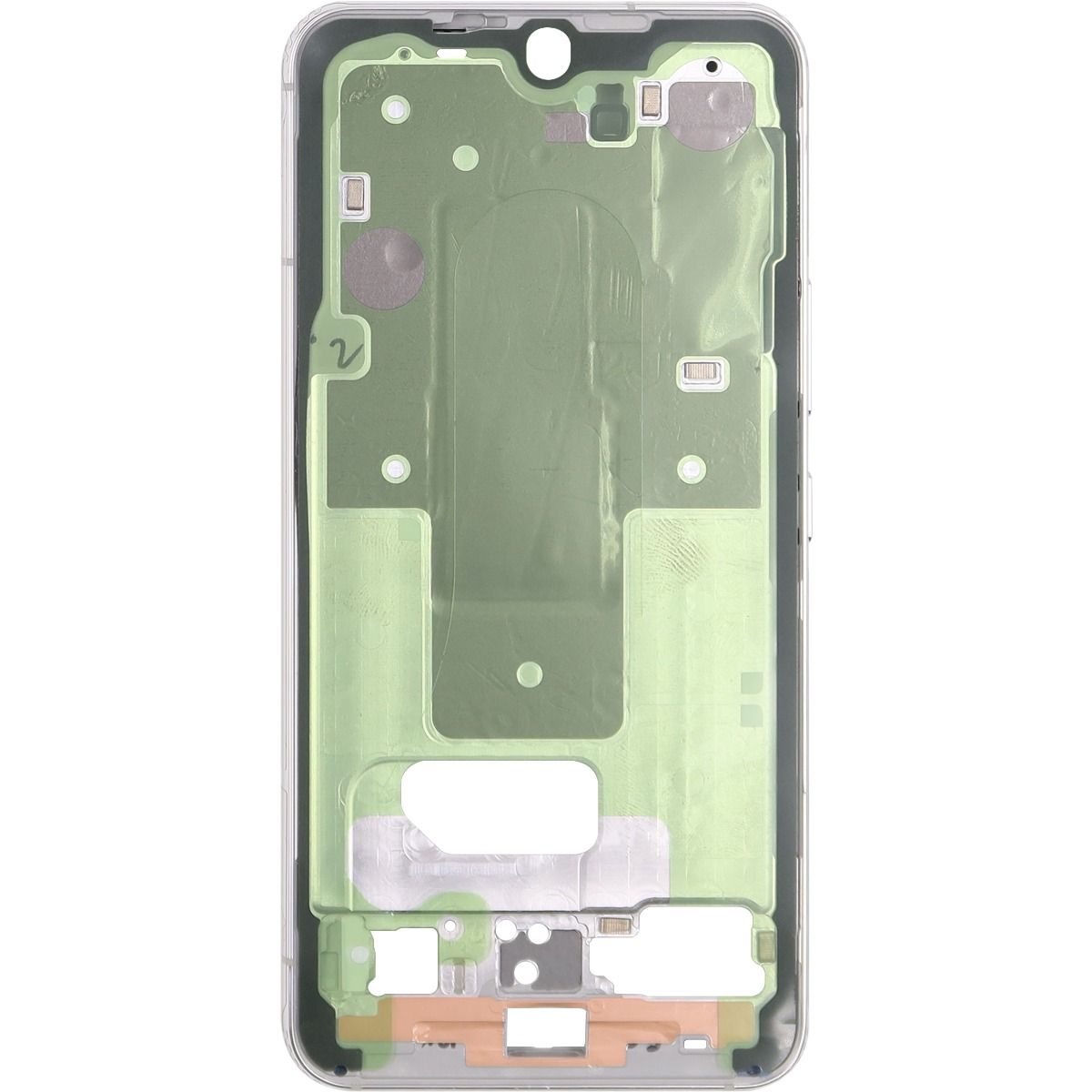 Samsung S22 5G Mid-Frame Housing Phantom White (US Version) - Parts4Cells