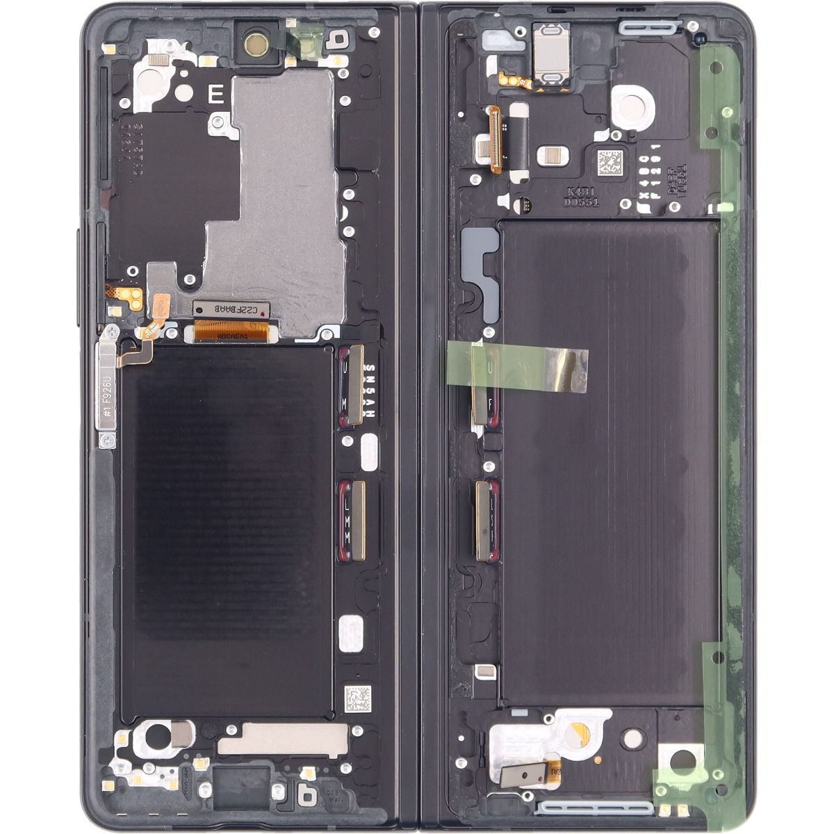 Samsung Z Fold 3 5G LCD With Touch + Frame Phantom Black Service Pack ...