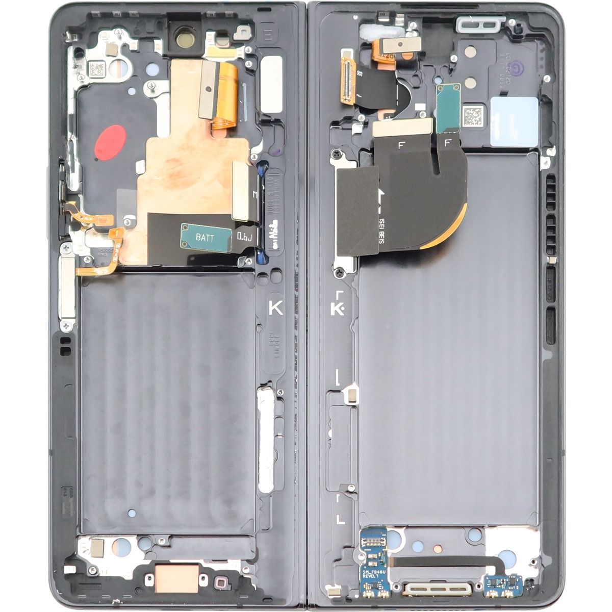 Samsung Z Fold 5 5G LCD With Touch + Frame Black Service Pack - Parts4Cells